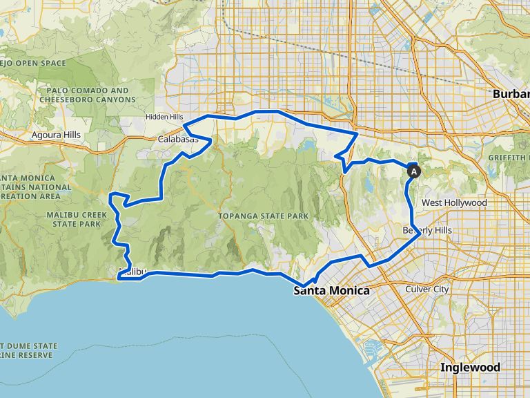 Malibu Canyon Loop | rit | Komoot